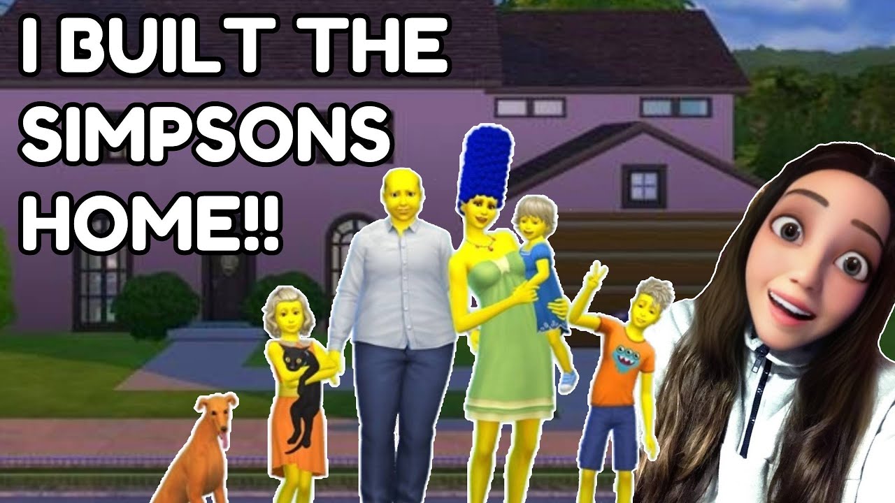 I Built The Simpsons House on The Sims 4 and Here's a Tour!! - YouTube