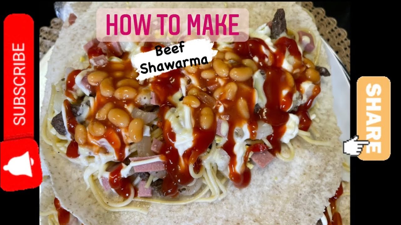 HOW TO MAKE BEEF SHAWARMA | SIERRA LEONE FOOD | AFRICAN WRAP | SALONE ...