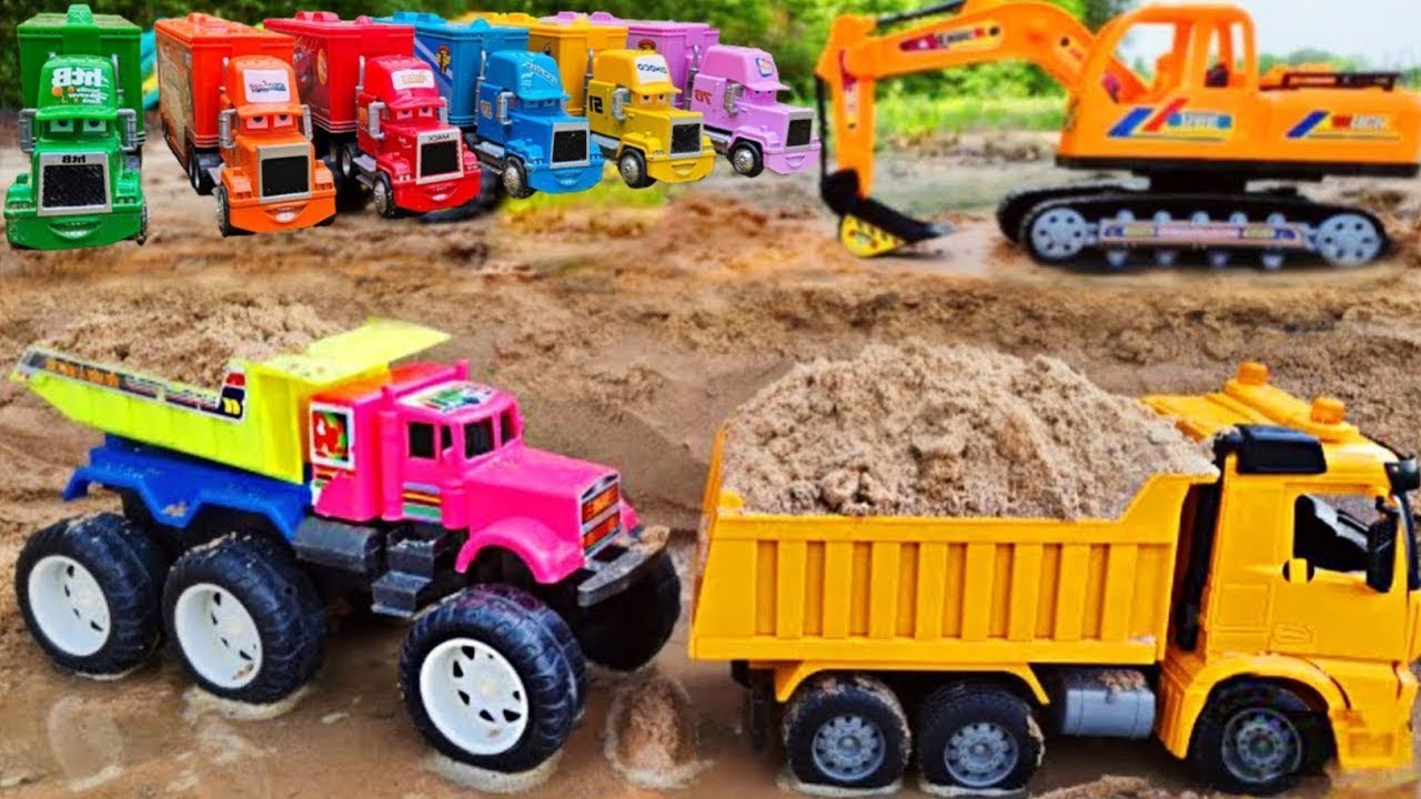 RC TRACTORS, MEGA BULLDOZER, RC MACHINES COLLECTION!! EXCAVATOR LESU ...