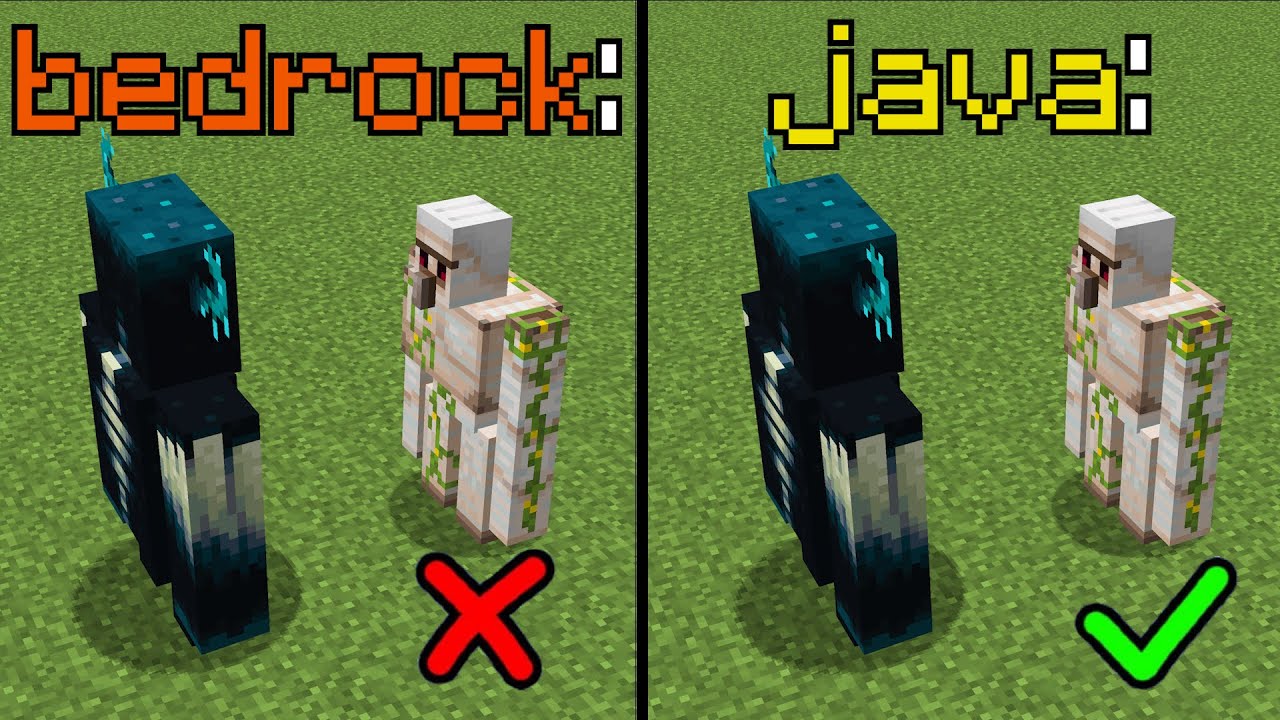 java vs bedrock in 5:10 min - YouTube