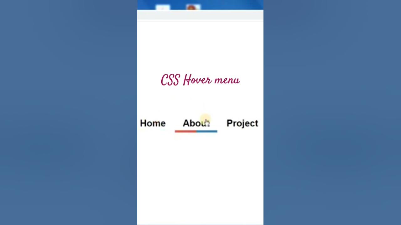 Css Hover Menu Html5 Css3 Coding Css Topcsseffects Navigationmenu Csseffect Landingpage 