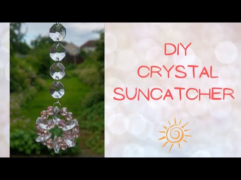 How to make Easy Twinkling Crystal beaded Suncatcher 🌞 DIY Jewellery ...