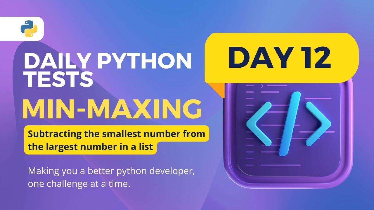 Daily Python Tests Day 12! - YouTube