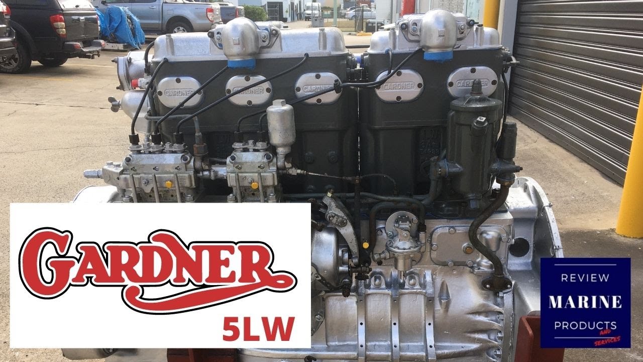 Gardner Marine Diesel 5LW - YouTube