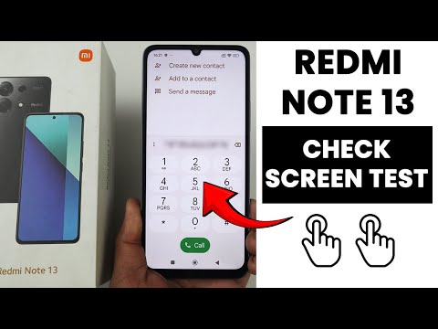 How to Check Screen Test Via Code in Redmi Note 13