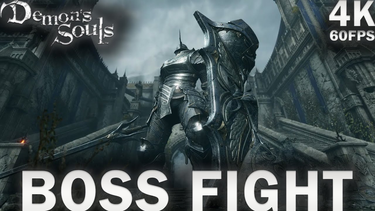 DEMONS'S SOULS REMAKE TOWER KNIGHT BOSS FIGHT 4K 60FPS PS5 - YouTube
