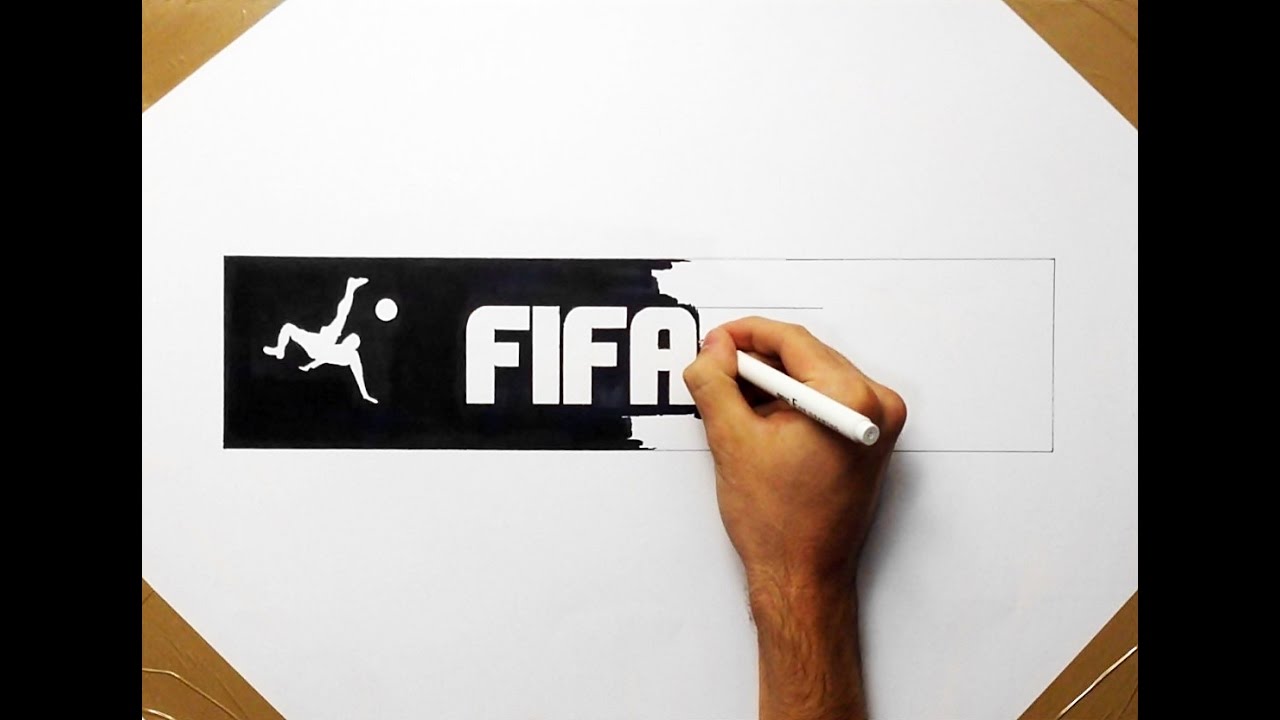 How To Draw FIFA 17 Logo - Speed Art Drawing - YouTube
