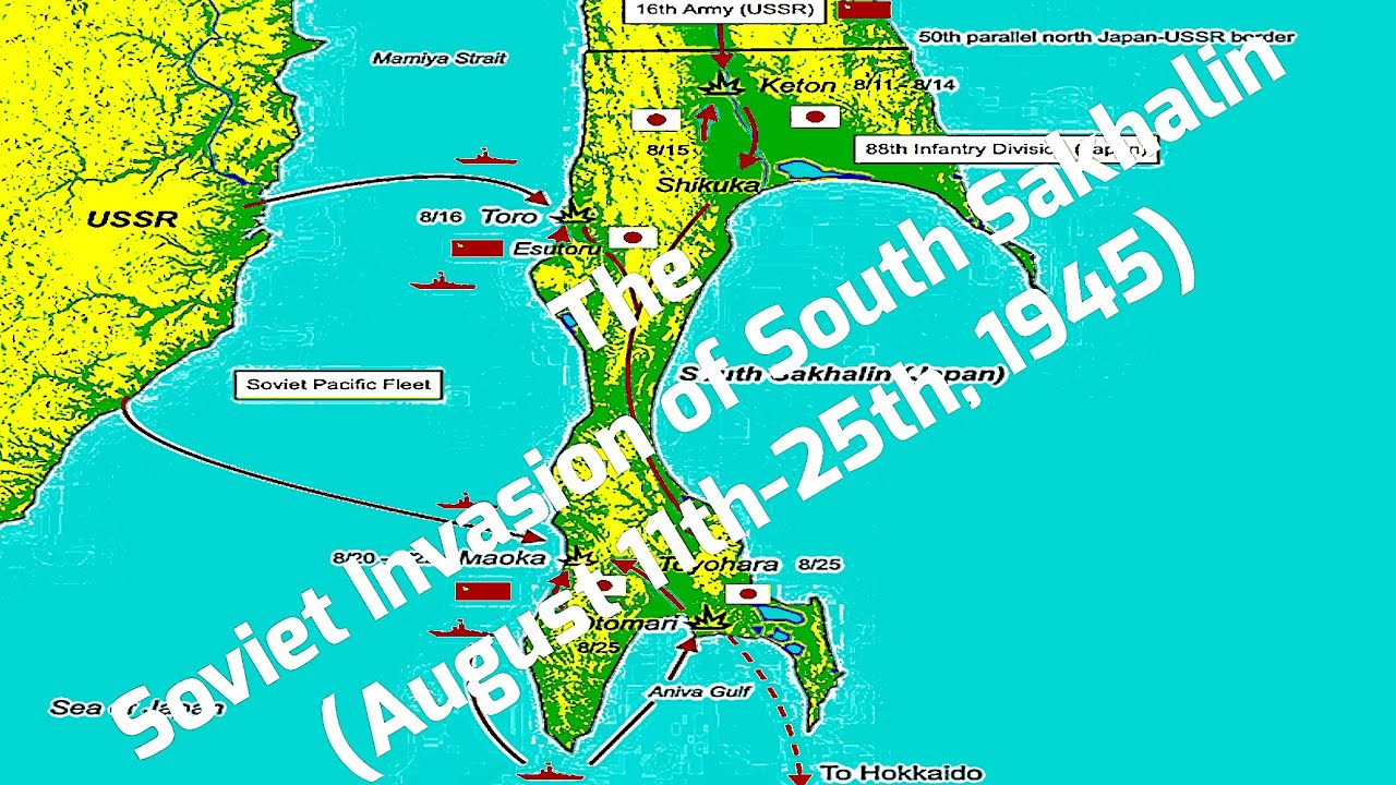 Soviet invasion of South Sakhalin (1945) - YouTube