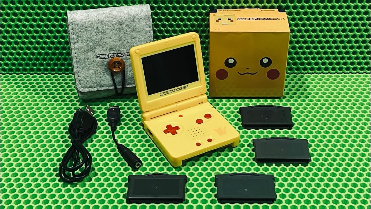 Game Boy Advance SP Pikachu IPS - YouTube