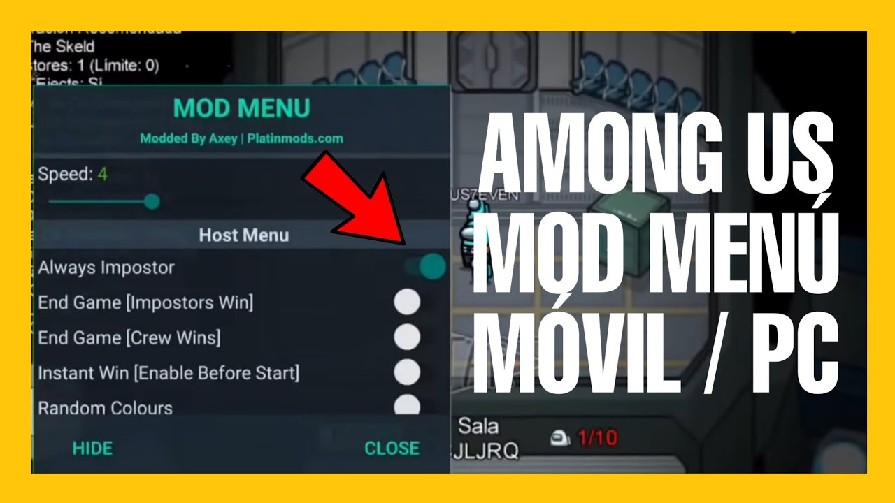 Among Us Mod Menú | Siempre Impostor | Hack Actualizado 2021 - YouTube