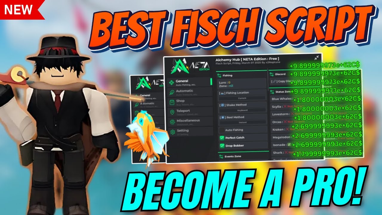 [UPDATED] Fisch Script NEW! 🚀 Fastest Autofarm, Auto Shake & Instant ...