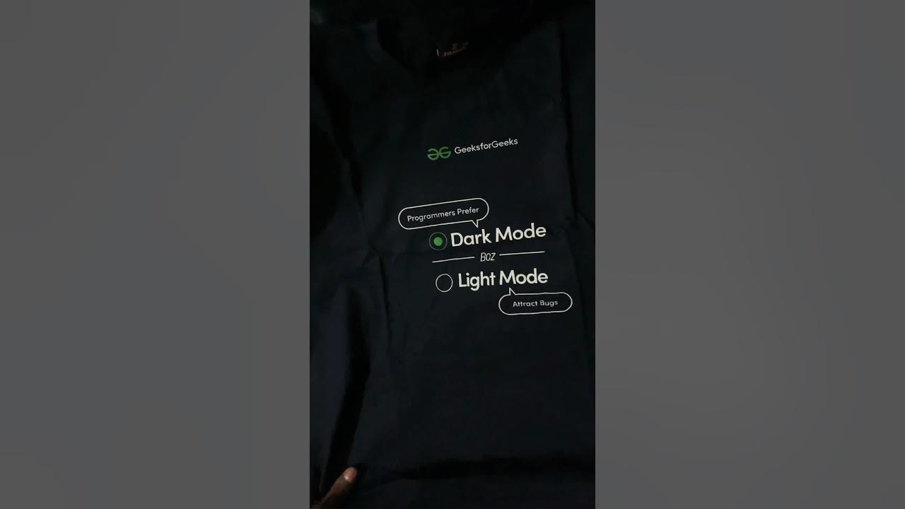 GeeksforGeeks T Shirt Unboxing: #Potd @GeeksforGeeksVideos - YouTube