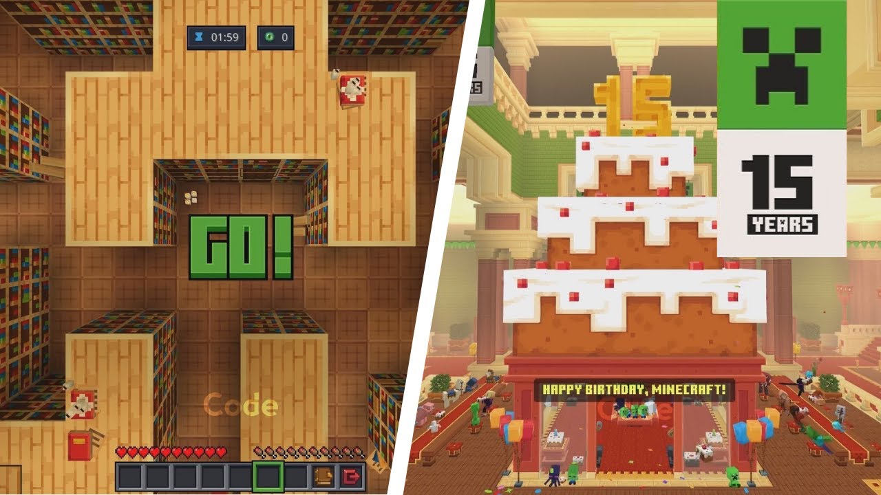 Minecraft 15 Years Journey Complete Tour + Gameplay | Minecraft - YouTube
