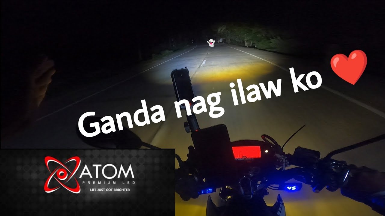 LIWANAG NG ATOM NIGHT RIPPER 2 | ATOM MINI DRIVING PLUS | KINGSKIE MOTO ...
