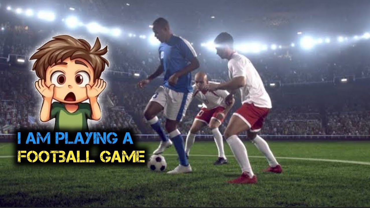 I am playing a football game - YouTube
