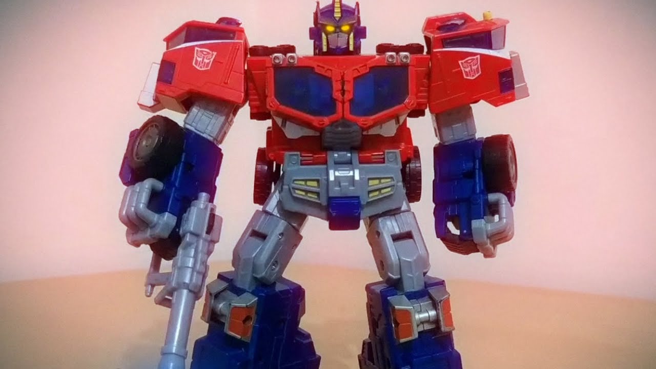 TRANSFORMERS CYBERTRON OPTIMUS PRIME TRANSFORM STOP-MOTION - YouTube