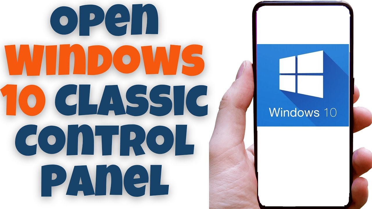 Open Windows 10 Classic Control Panel - YouTube