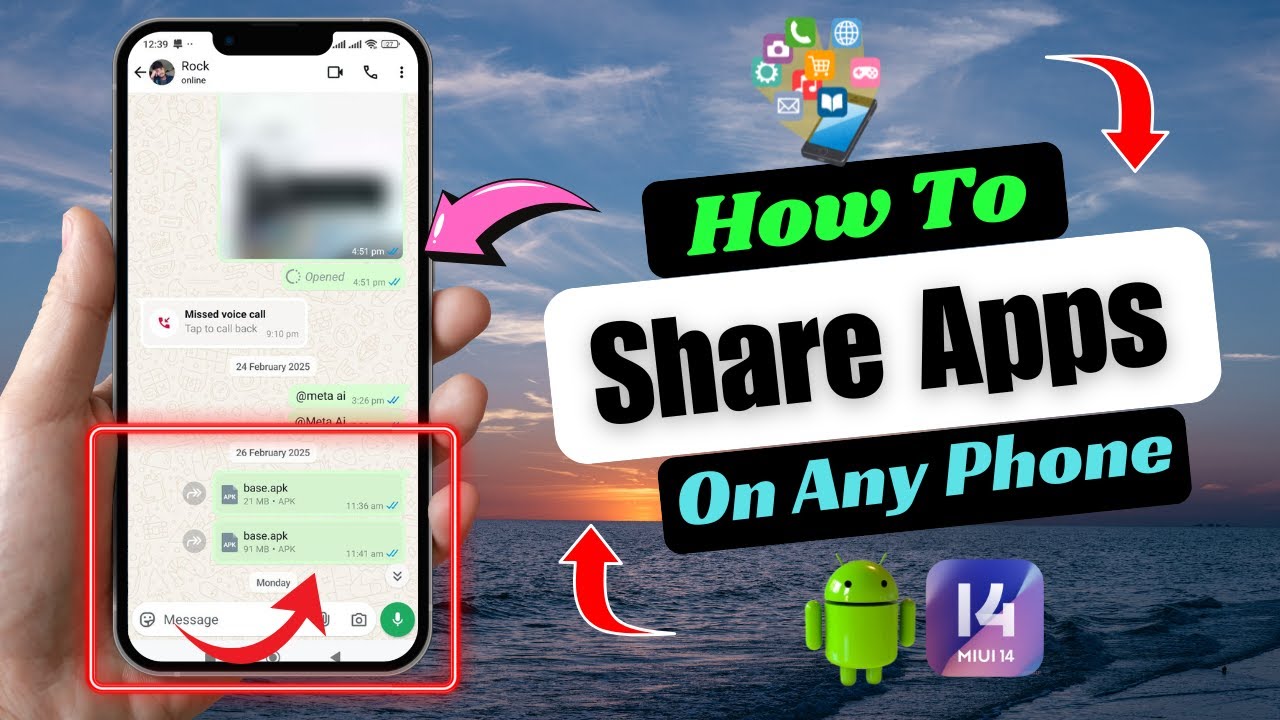 How To Send Any Apps To Someone On Android | Share Apps On Android ...