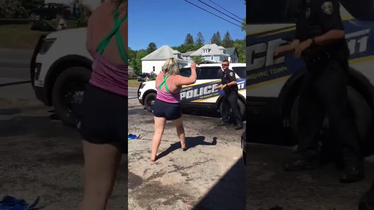 Kids Enjoy Water Balloon Battle With Police Officer || ViralHog - YouTube