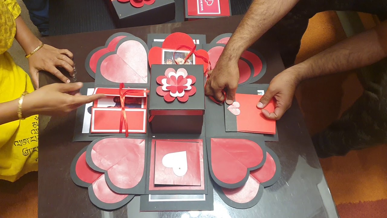 Explosion Box to Mr Ravi R garani sir for Birthday. Made by Mahadevu S ...