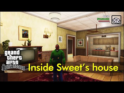 Inside Sweet's house | Hidden Interiors | GTA: San Andreas - Definitive Edition