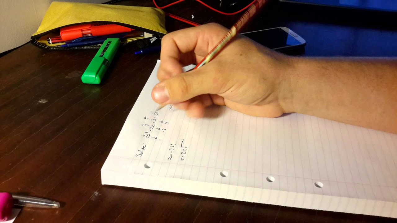 X 2 2x 5 0 Quadratic Formula YouTube