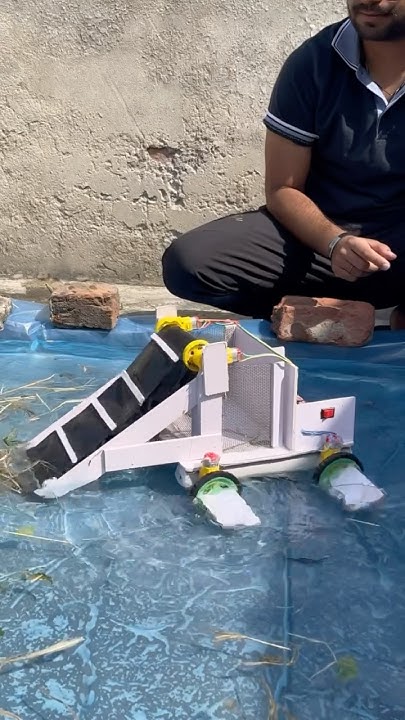 Water cleaning boat #trending #automobile #experiements #arduino # ...