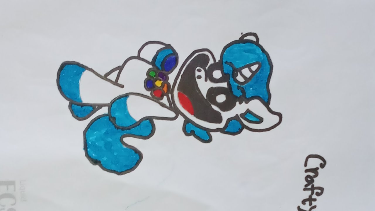 finally we colored Craftycorn - YouTube