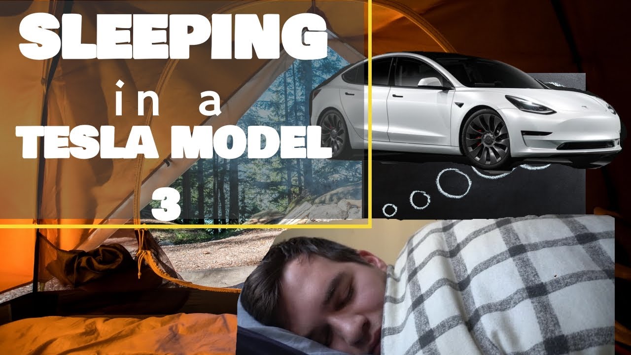 Sleeping in my Tesla Model 3 instead of my apartment - YouTube
