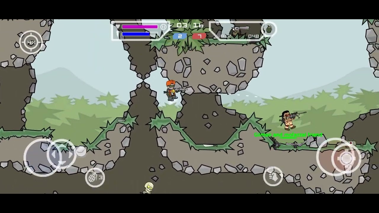 Playing Mini Militia Doodle Army 2. @Keert613 - YouTube