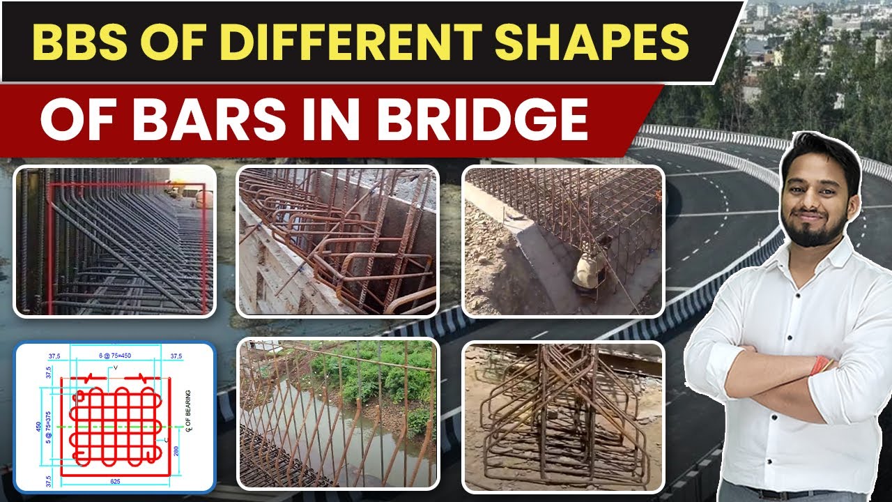 BBS of Different Shapes of Bars in Bridge | Bracket Bar | Shear Key Bar ...