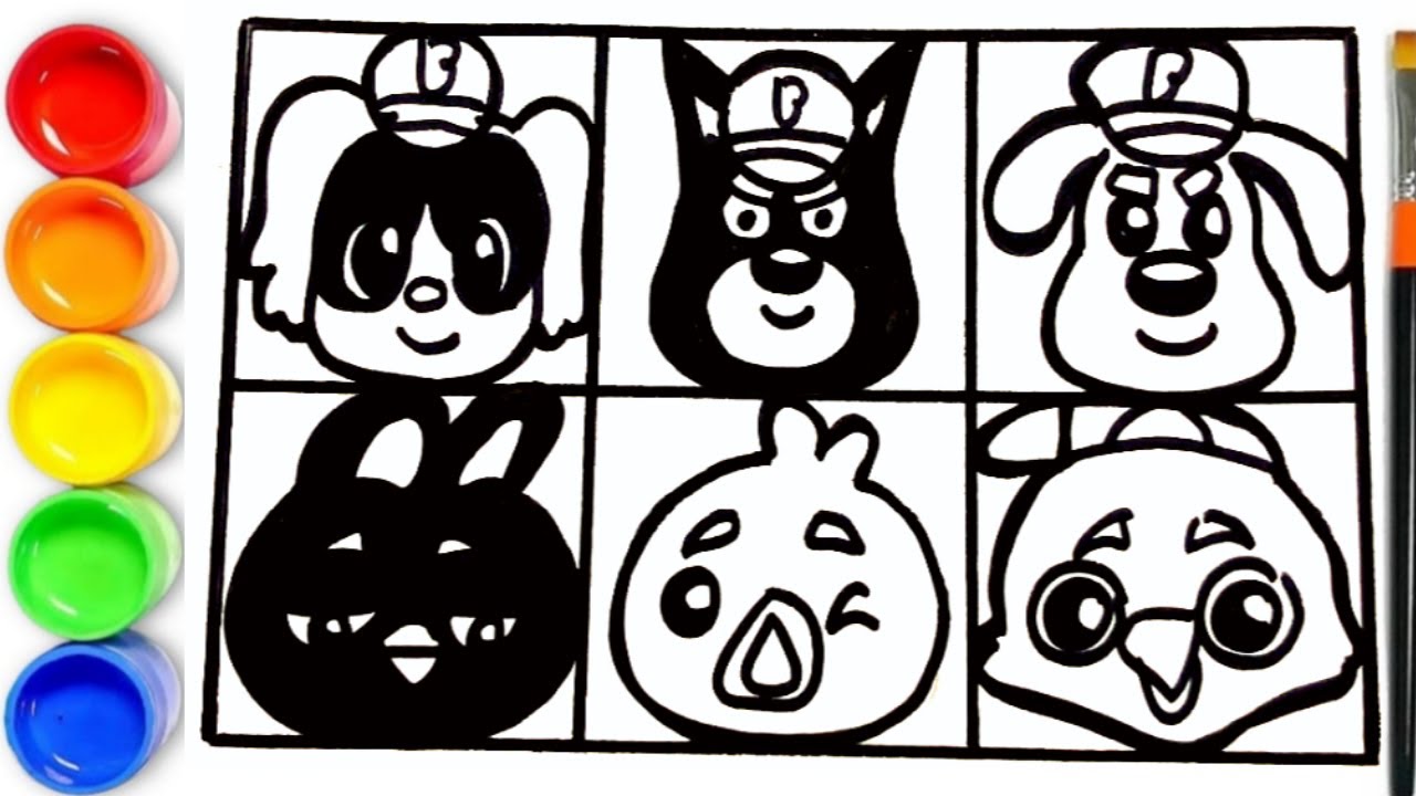 Drawing Sheriff Labrador and His Friends - YouTube