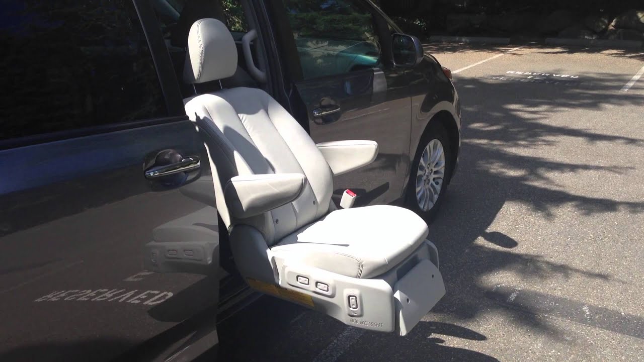 Toyota auto access mobilty seat - YouTube