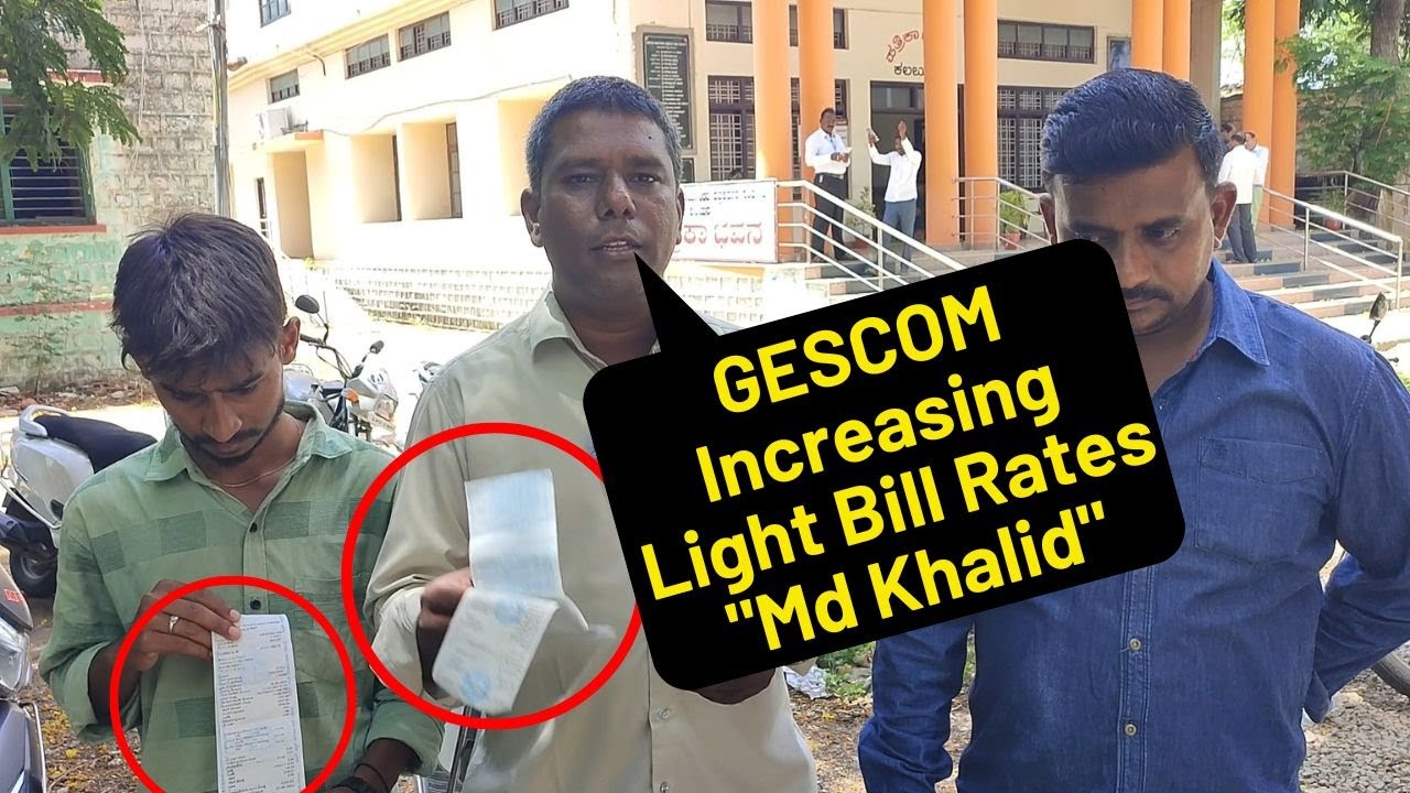 GESCOM Increasing Light Bill Rates "Md Khalid" Appeal Karnataka Cm To ...