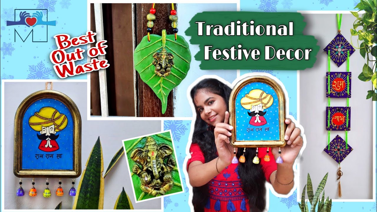 Trash To Treasure | Festive Home Decor From Waste Material | Diwali ...