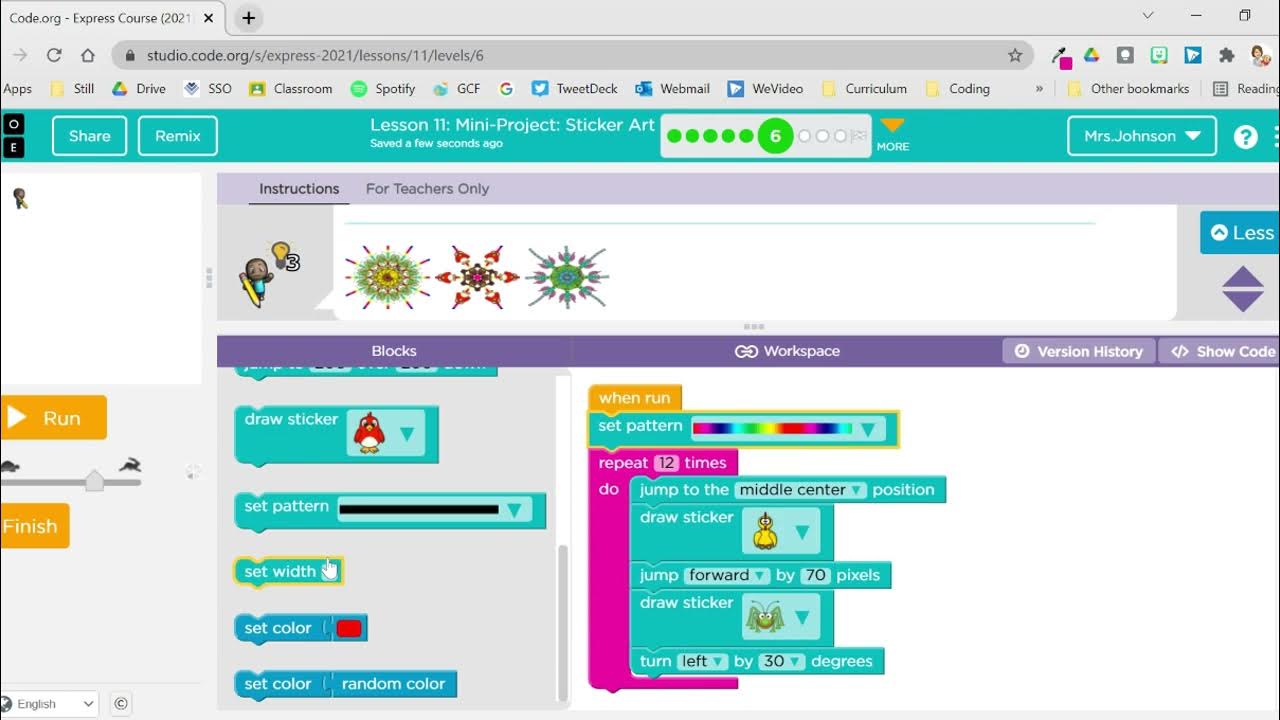 CSF Lesson 11 Mini-Project: Sticker Art - YouTube