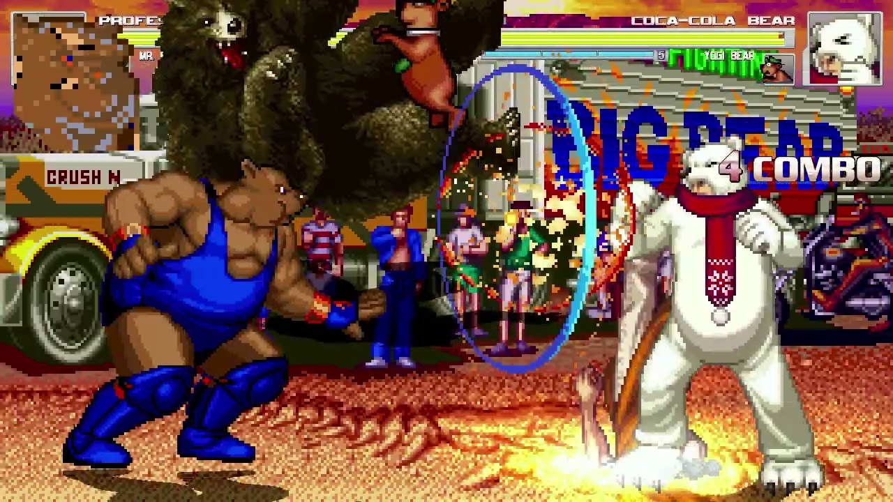 AN Mugen #384: Profesor Bear & Mr. Bear VS Coca-Cola Bear & Yogi Bear ...