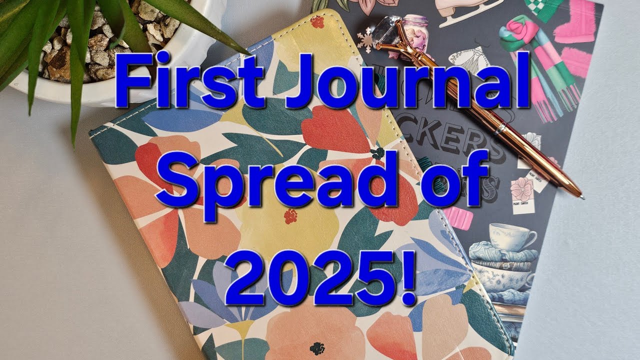 First Journal Spread of 2025! - YouTube