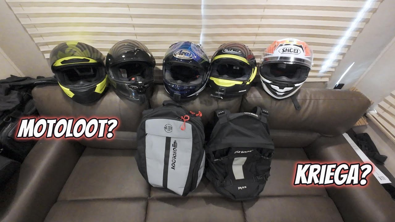 A Tale Of Two Backpacks | MotoLoot Insanely Reflective vs Kriega R25 v1 ...