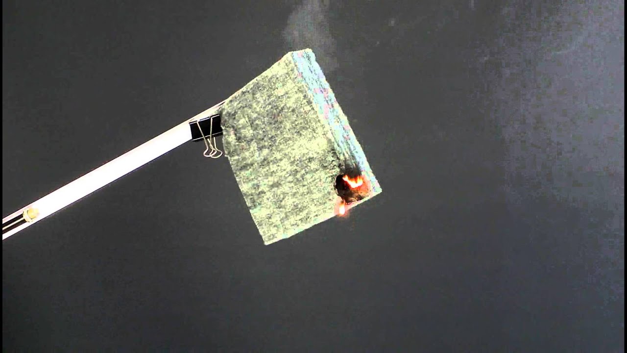 Burning plain non woven polyester - imported - YouTube