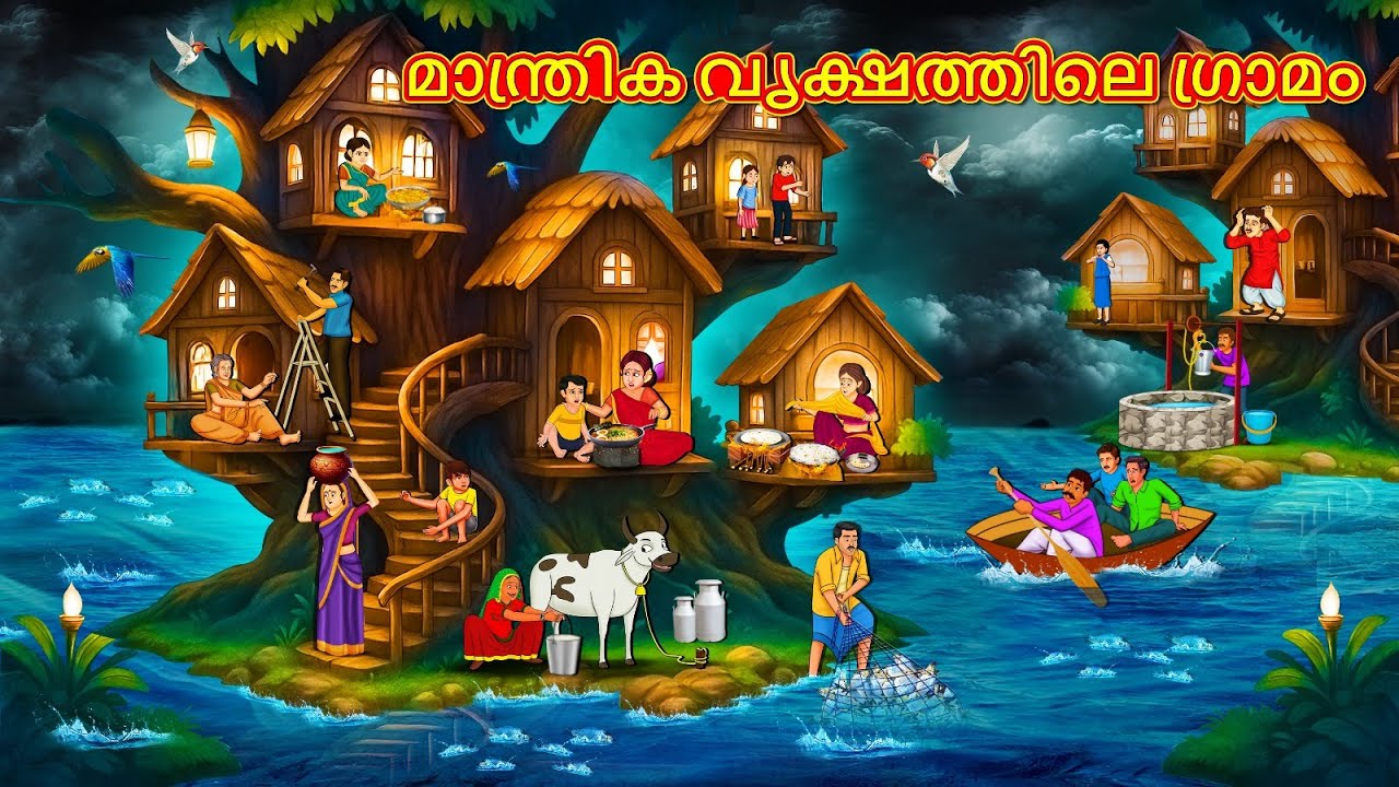 മാന്ത്രിക വൃക്ഷത്തിലെ ഗ്രാമം | New Malayalam Stories | Malayalam ...
