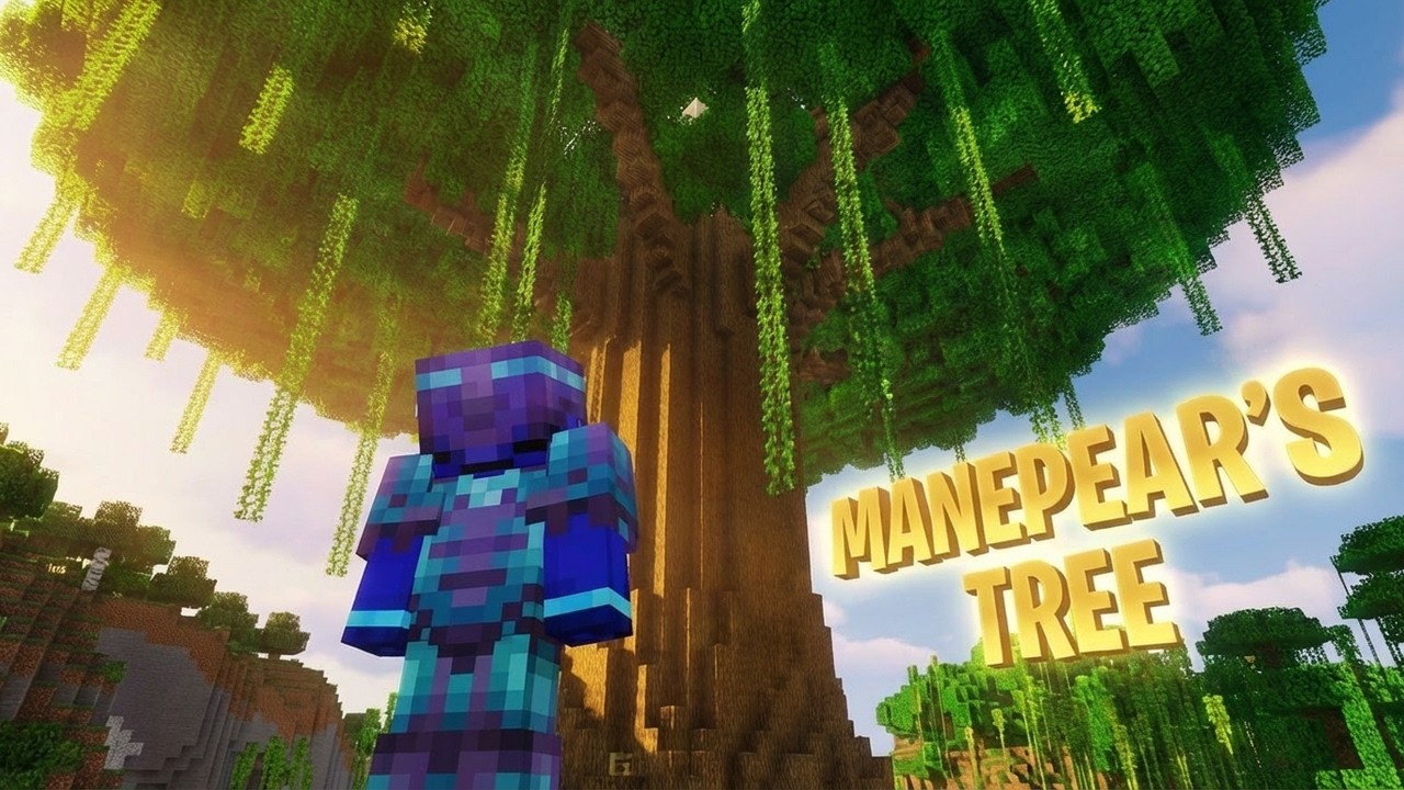 I Built ManePears Tree in Survival Minecraft - YouTube