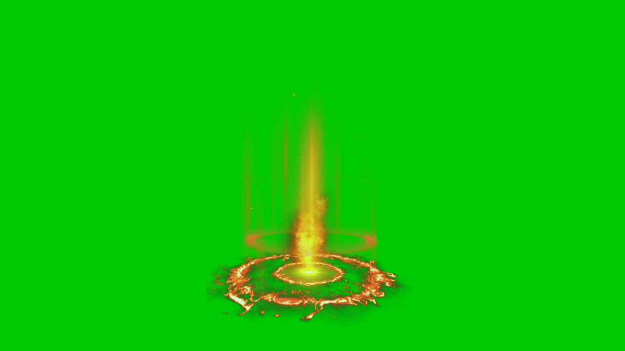 Green screen keren pusaran api - YouTube