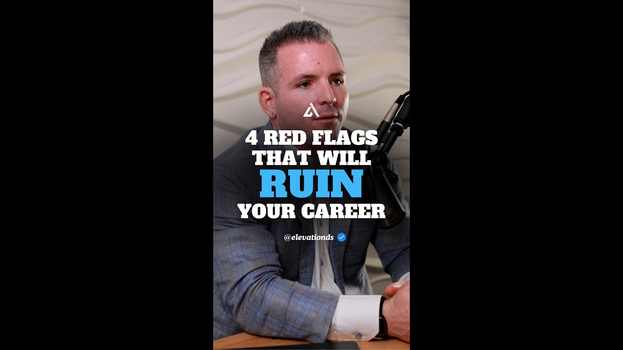4 red flags that will RUIN your career... - YouTube
