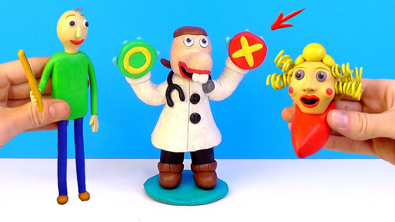 Baldi's Basics Plus - Making Dr Reflex Sculpting with Clay - YouTube