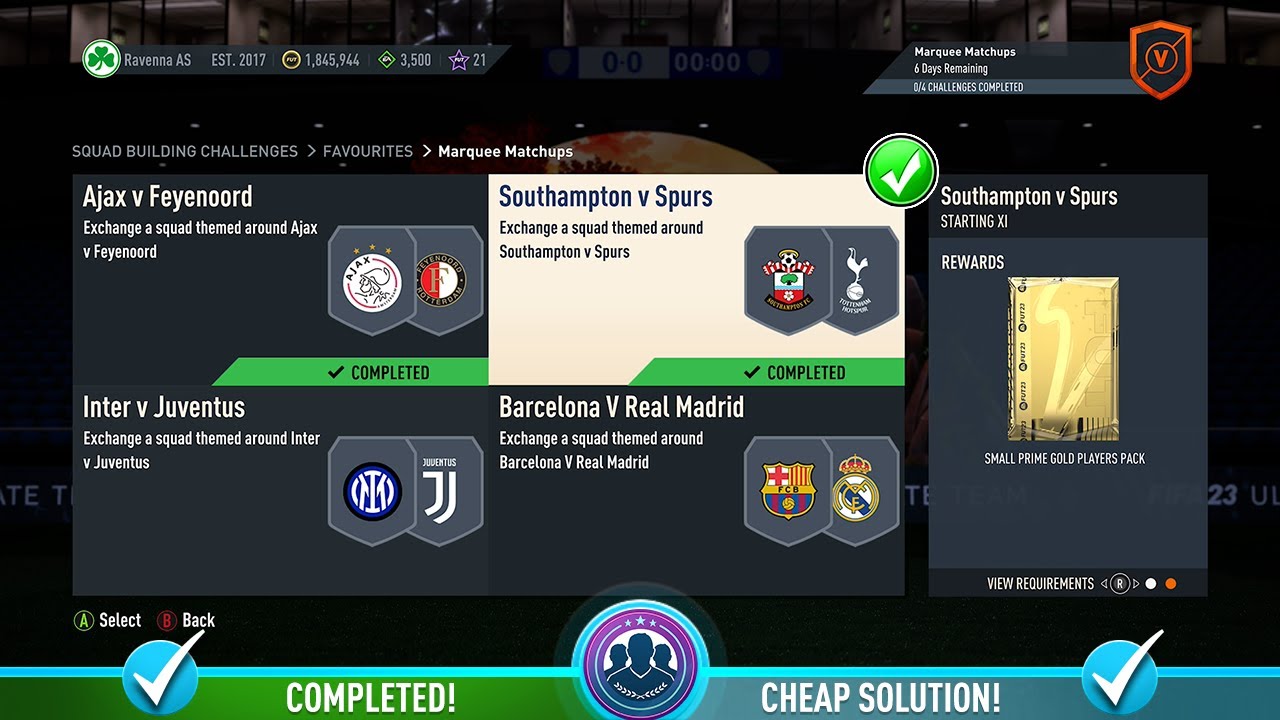 FIFA 23 Marquee Matchups – Southampton v Spurs SBC - Cheap Solution ...