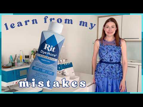 DON'T DO IT LIKE THIS: Using Rit DyeMore for Synthetics to Dye a Ready To Wear Nylon Polyester Dress
