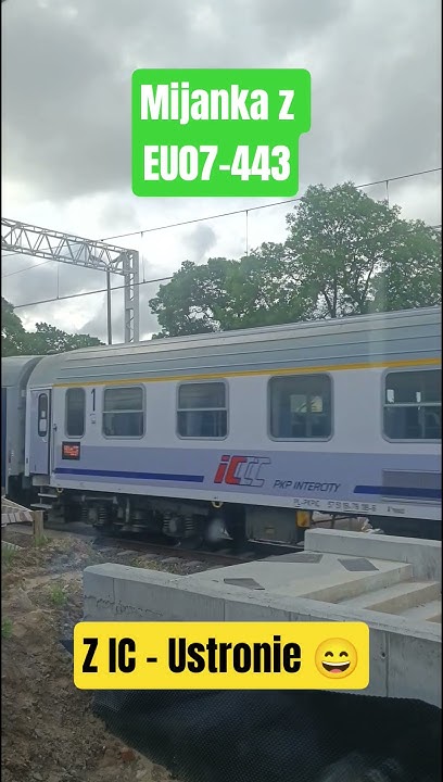 Mijanka z EU07-443 Z IC - Ustronie - YouTube