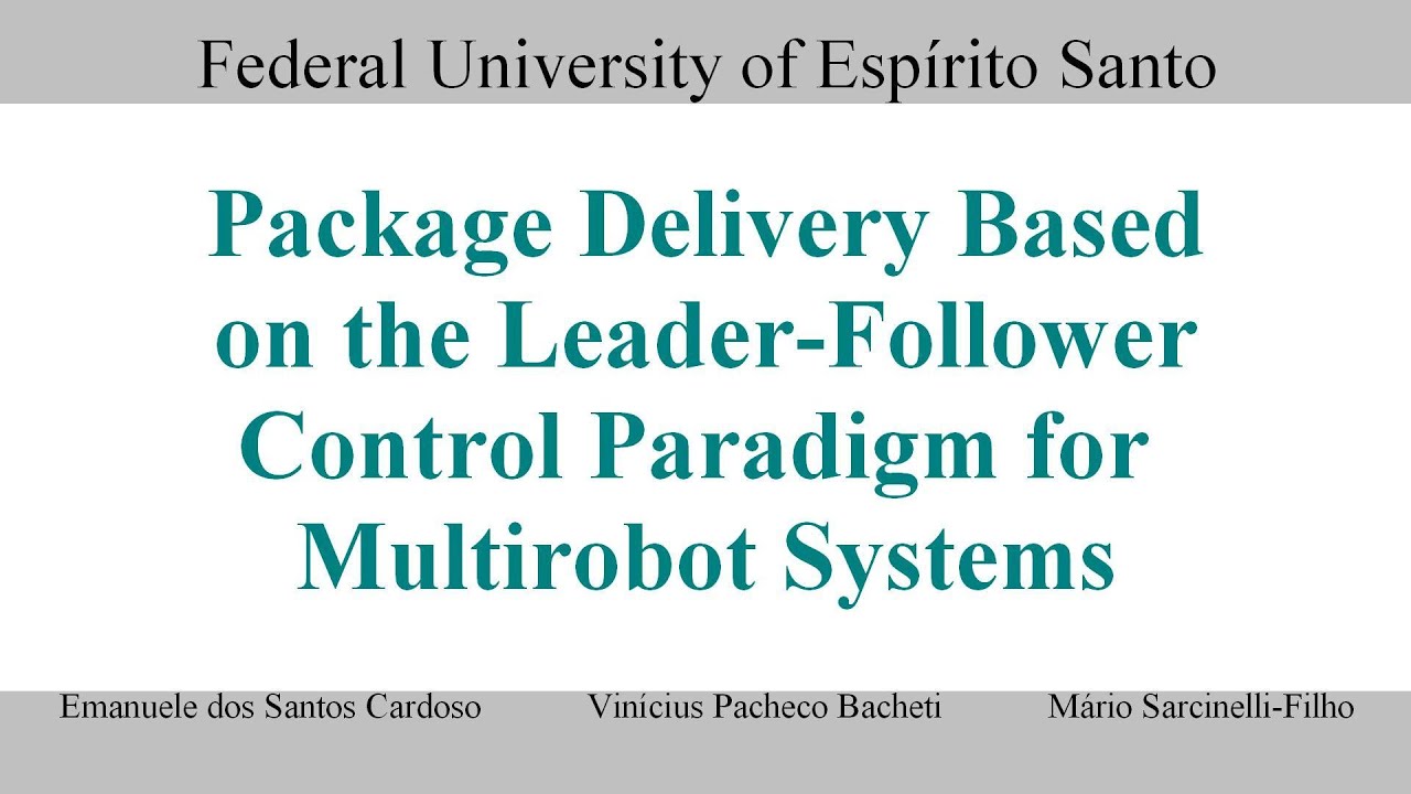 Package Delivery Based on the Leader-Follower Control Paradigm for ...