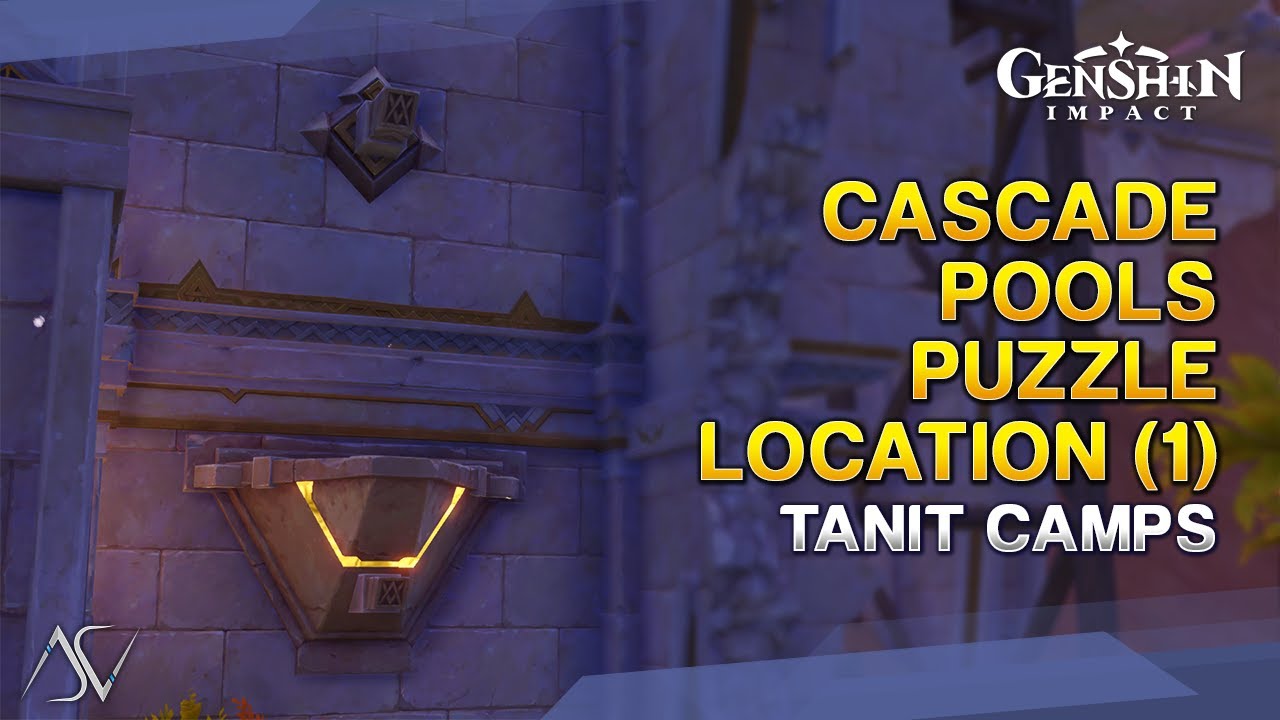 Cascade Pools Puzzle Location (1) - Tanit Camps | Genshin Impact - YouTube